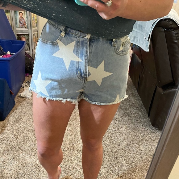SHEIN | Shorts | Star Jean Shorts | Poshmark
